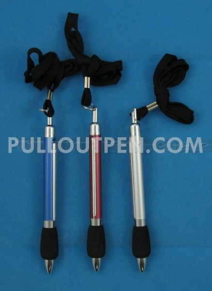Lanyard Pull Out Pen - Pullout Pen