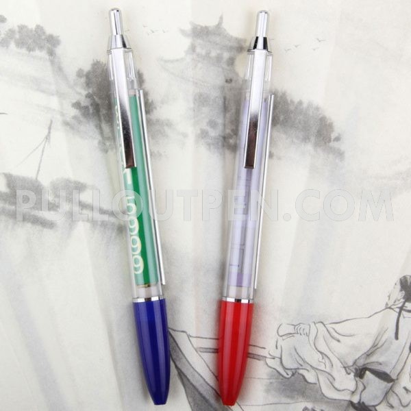 Metal Clip Pull Out Pen - Pullout Pen